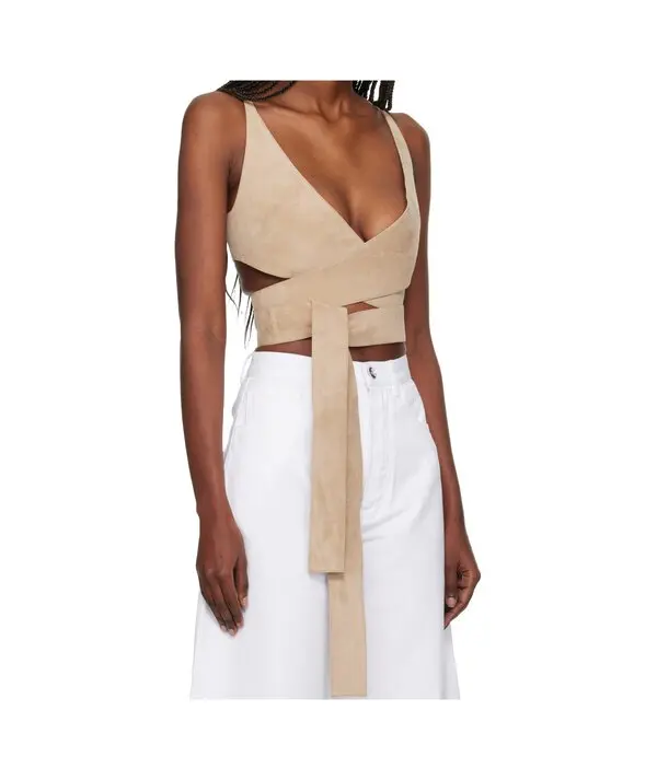 Alaïa Cross Design Top