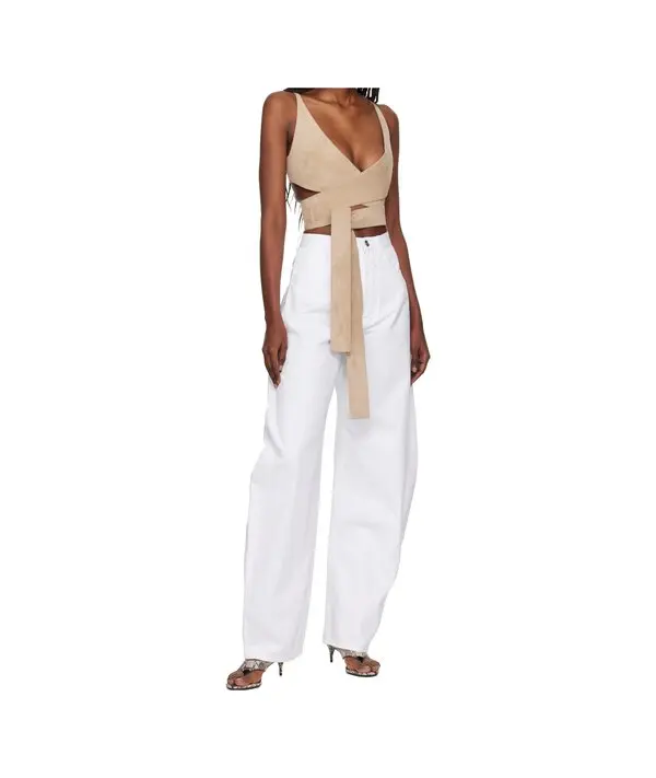 Alaïa Cross Design Top