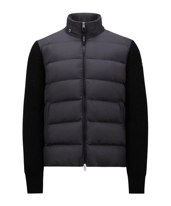 Moncler Logo Patch Padded Cardigan