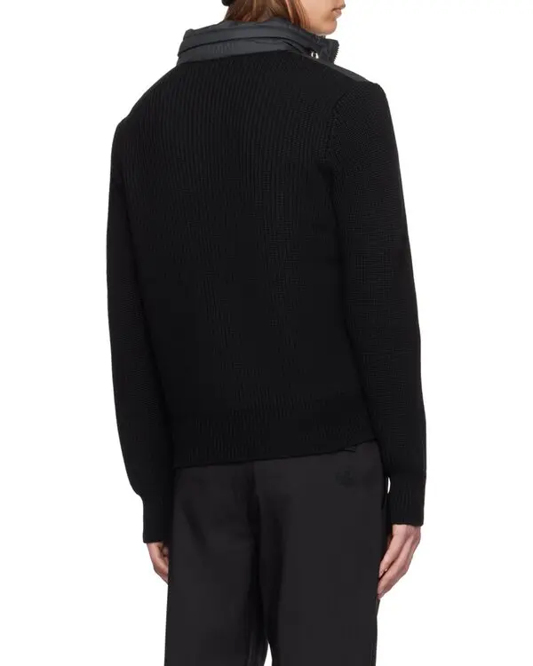 Moncler Logo Patch Padded Cardigan