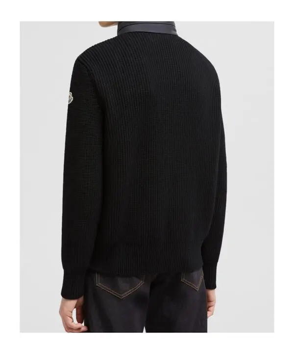 Moncler Logo Patch Padded Cardigan