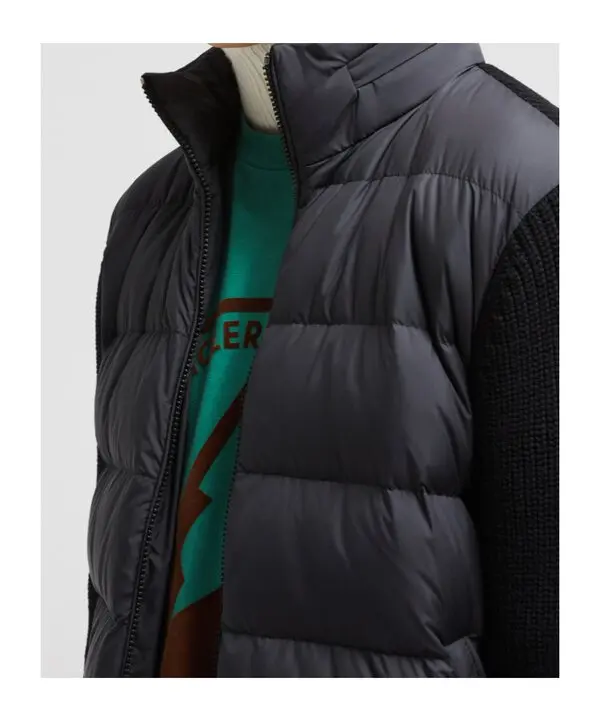 Moncler Logo Patch Padded Cardigan