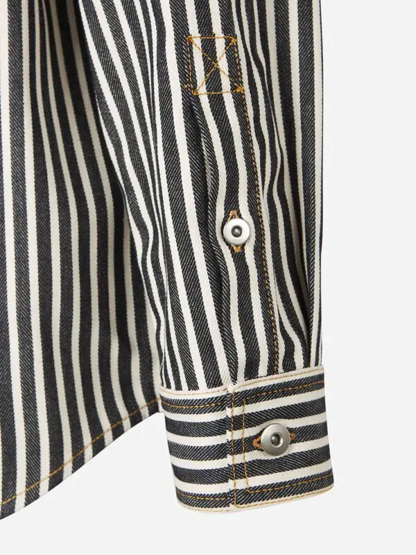 Bottega Veneta Striped Long-sleeved Shirt