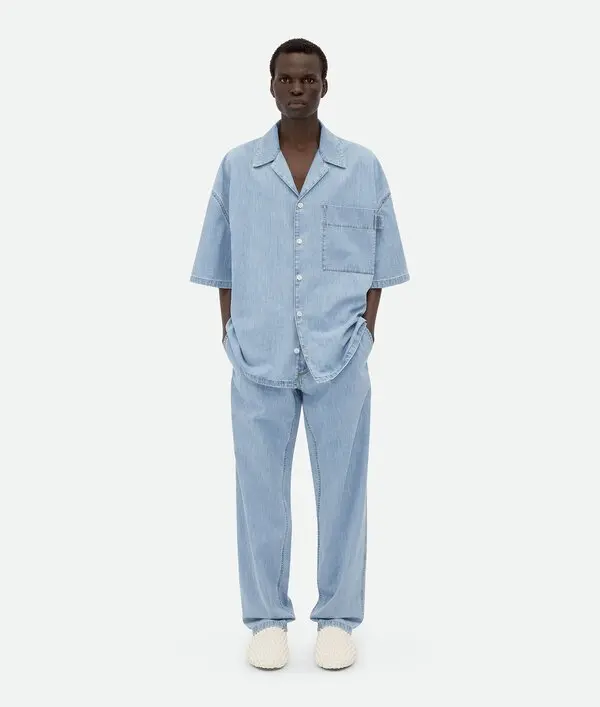 Bottega Veneta Light Bleached Denim Shirt