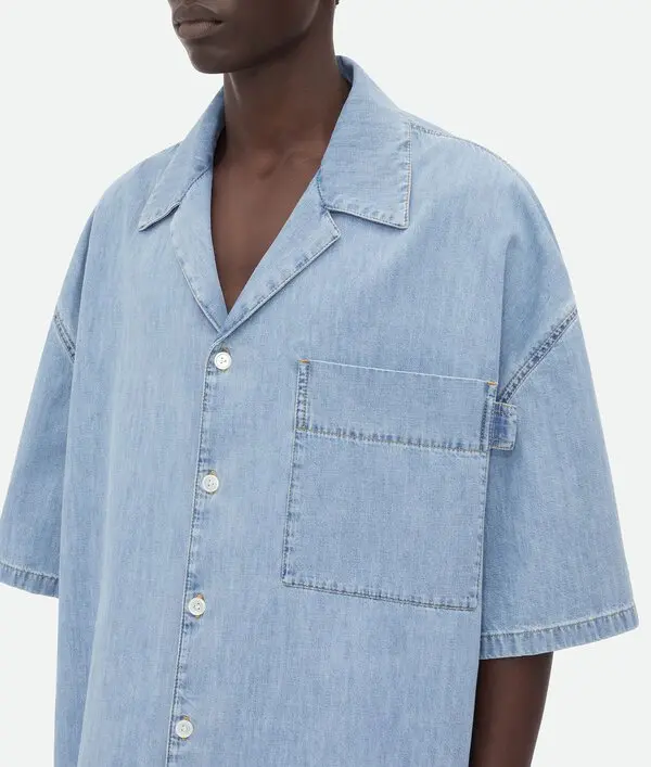 Bottega Veneta Light Bleached Denim Shirt