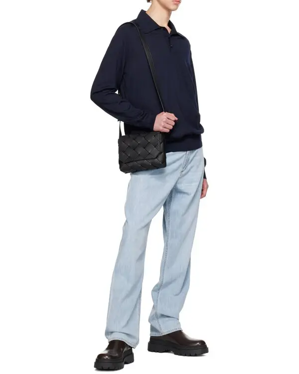 Bottega Veneta Long Sleeved Knitted Polo Shirt