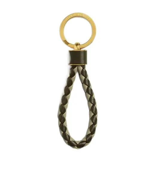 Bottega Veneta Intreccio Key Ring - Multicolor