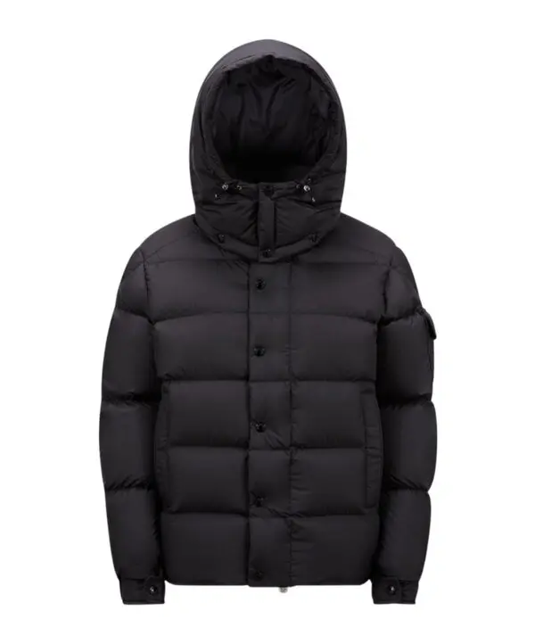 Moncler Maya 70 Hooded Short Puffer Jacket - Black