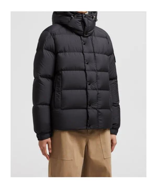 Moncler Maya 70 Hooded Short Puffer Jacket - Black