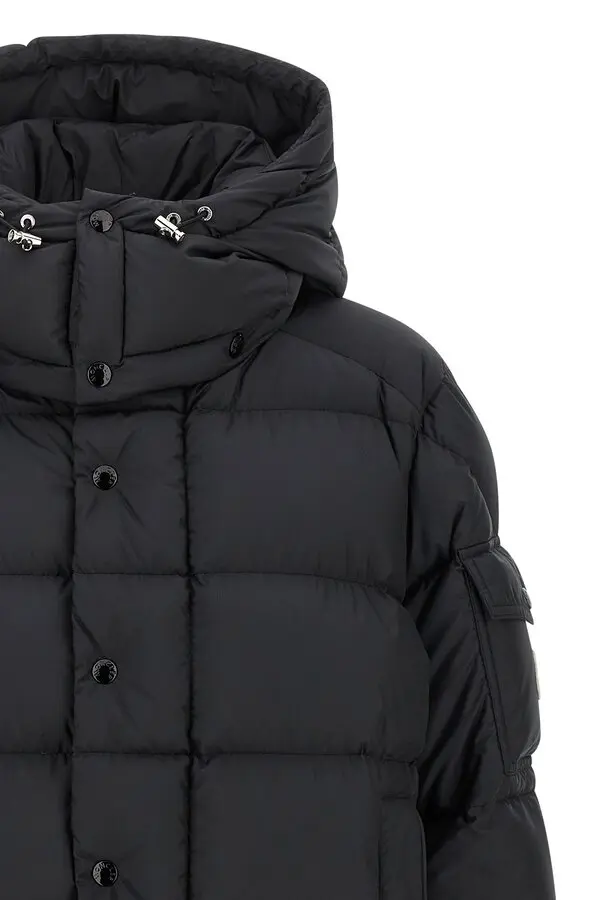 Moncler Maya 70 Hooded Short Puffer Jacket - Black