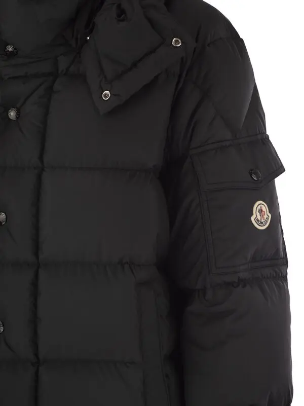 Moncler Maya 70 Hooded Short Puffer Jacket - Black