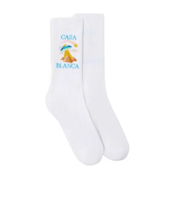 Casablanca Logo Crew Socks