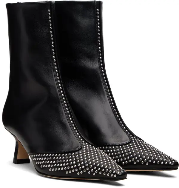AeydĒ Sila Mini Stud Leather Boots