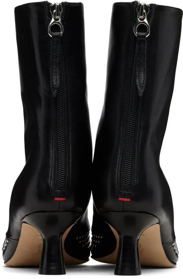 AeydĒ Sila Mini Stud Leather Boots