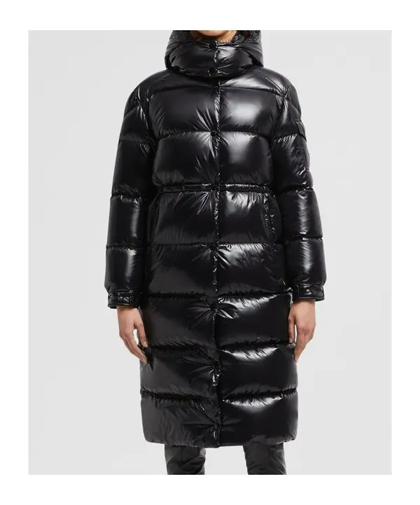 Moncler Cavettaz Hooded Long Padded Jacket