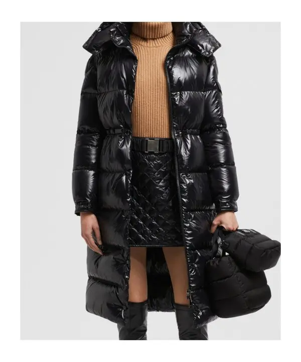 Moncler Cavettaz Hooded Long Padded Jacket