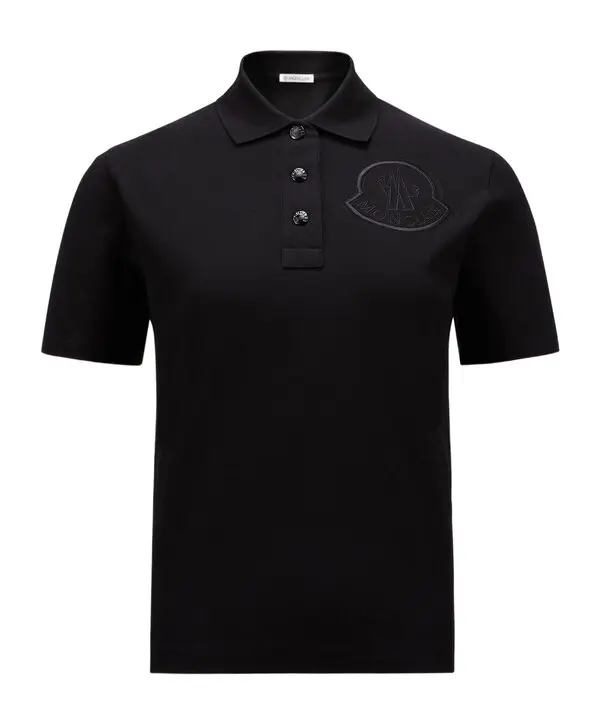 Moncler Embroidered Logo Polo Shirt