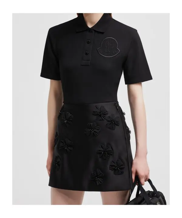 Moncler Embroidered Logo Polo Shirt