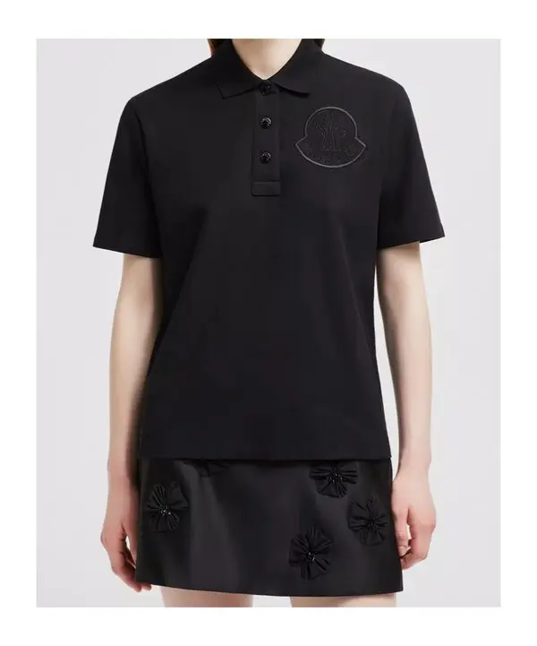 Moncler Embroidered Logo Polo Shirt