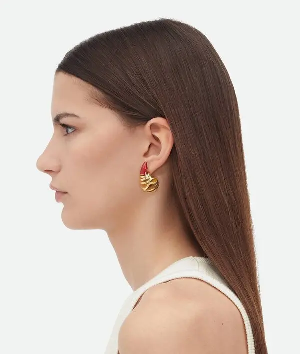 Bottega Veneta Drop Earrings - Yellow