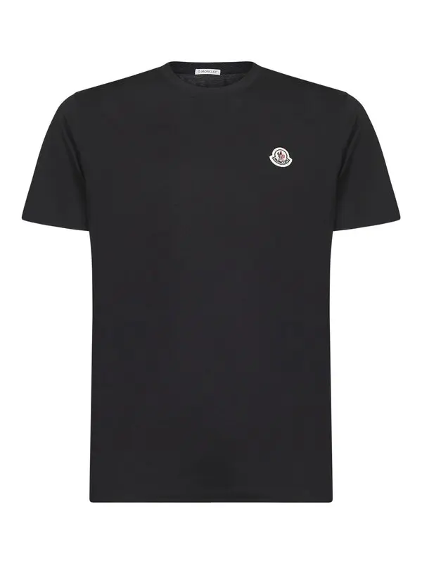 Moncler 3 Packs Logo Patch Crewneck T-shirt - Black
