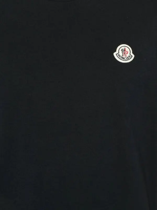 Moncler 3 Packs Logo Patch Crewneck T-shirt - Black