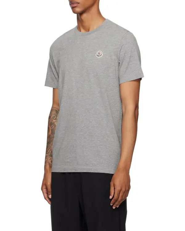 Moncler 3 Packs Logo Patch Crewneck T-shirt - Black