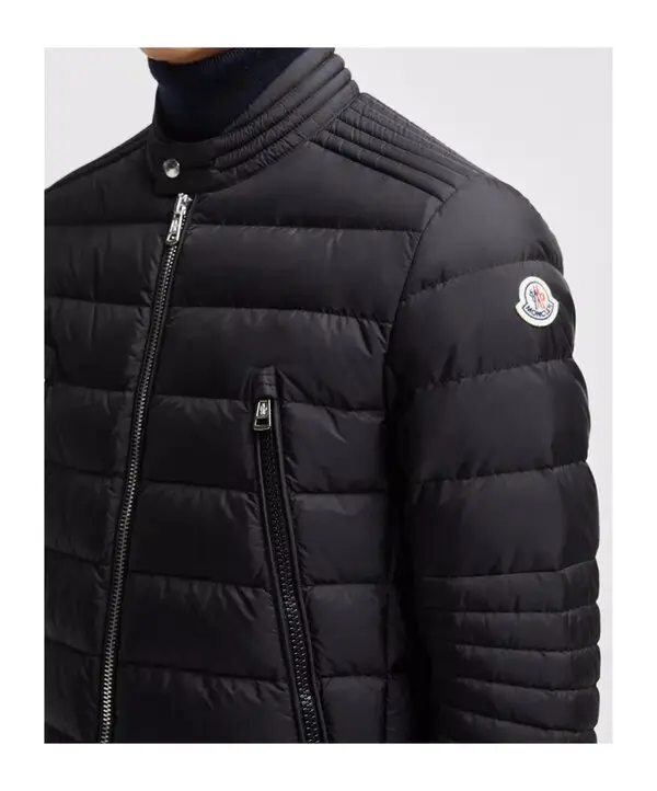 Moncler Amiot Down Biker Jacket