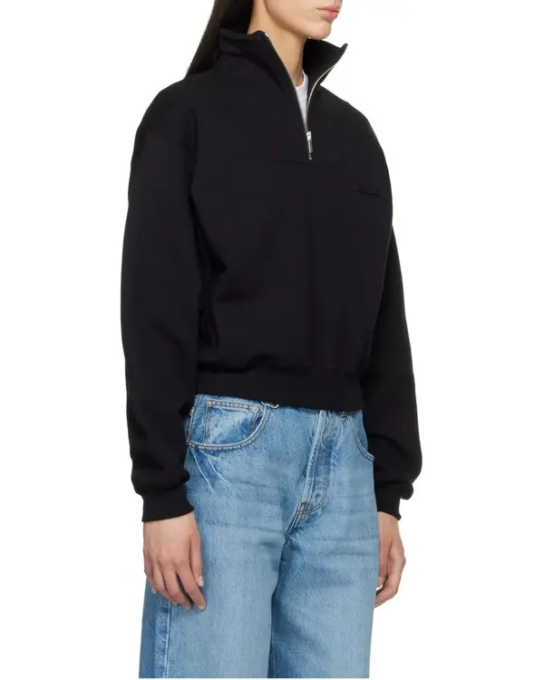 Jacquemus Grosgrain Zipped-rollneck Sweatshirt