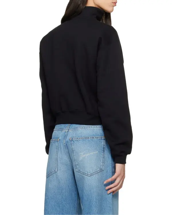 Jacquemus Grosgrain Zipped-rollneck Sweatshirt