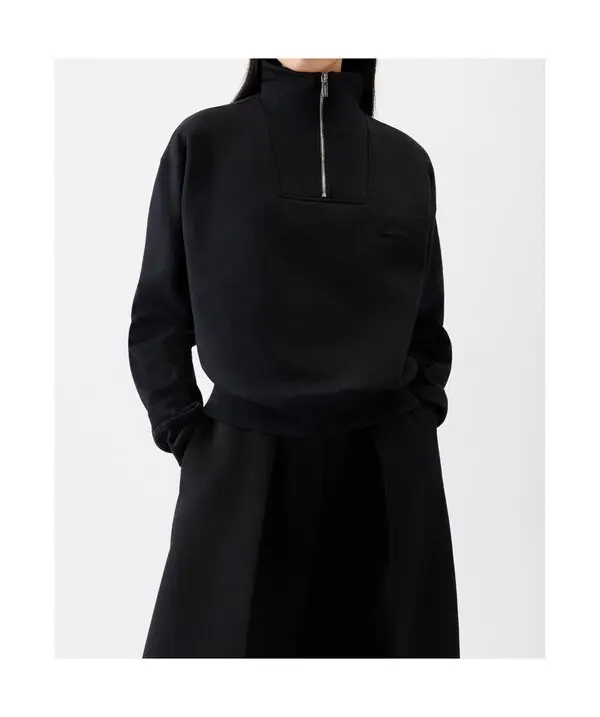 Jacquemus Grosgrain Zipped-rollneck Sweatshirt
