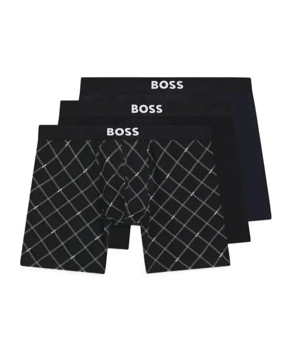 Hugo Boss Striped Boxer Briefs - Black