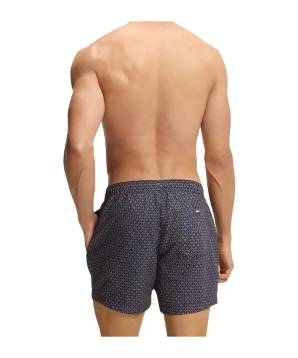 Hugo Boss Graphic-pattern Swim Shorts