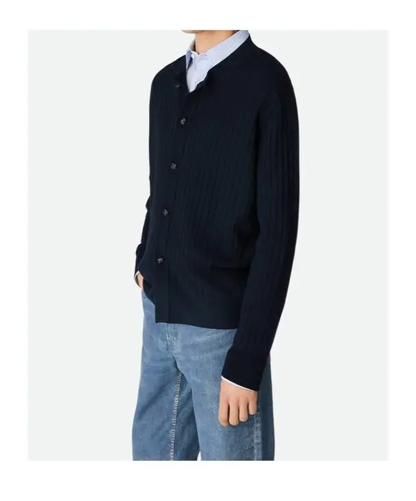 Bottega Veneta Wool Rib Cardigan