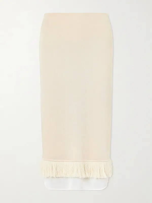 Bottega Veneta Silk Double Knit Skirt - No