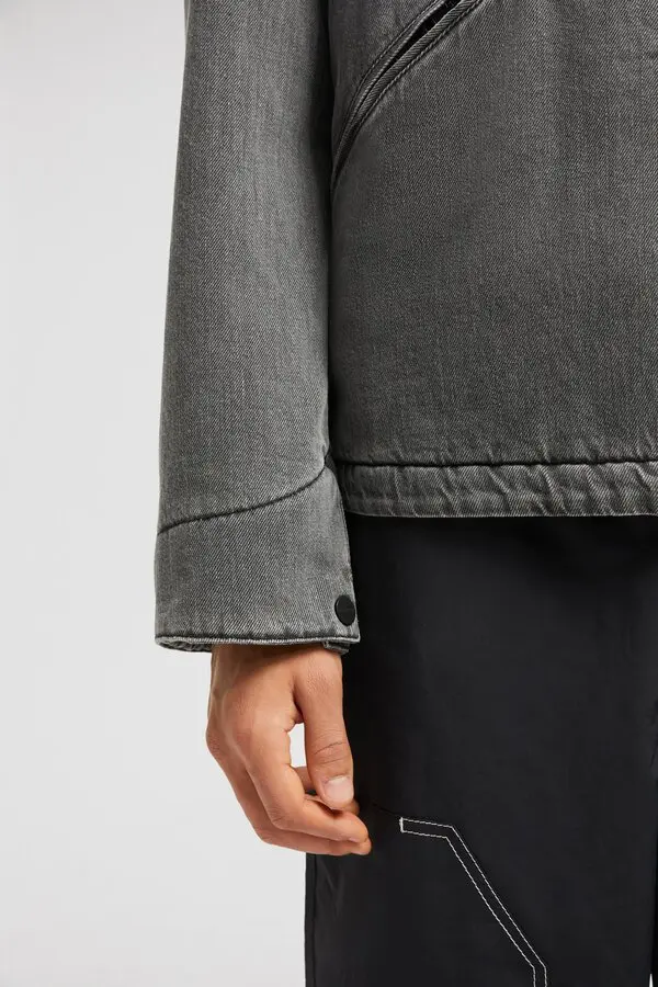 Moncler Acate Padded Denim Shirt Jacket