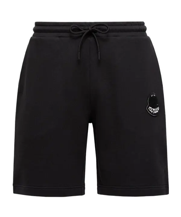 Moncler Logo Patch Drawstring Shorts