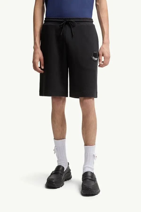 Moncler Logo Patch Drawstring Shorts