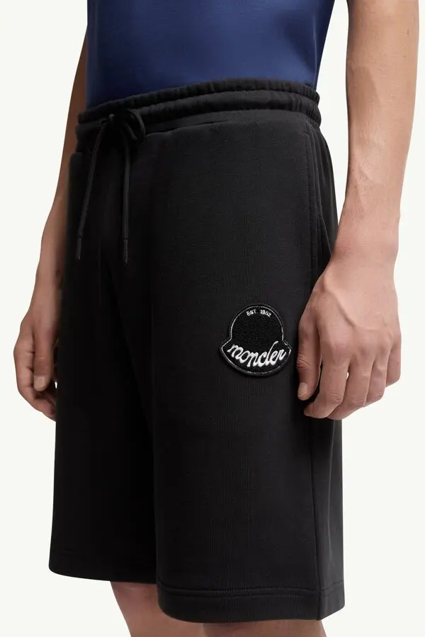 Moncler Logo Patch Drawstring Shorts