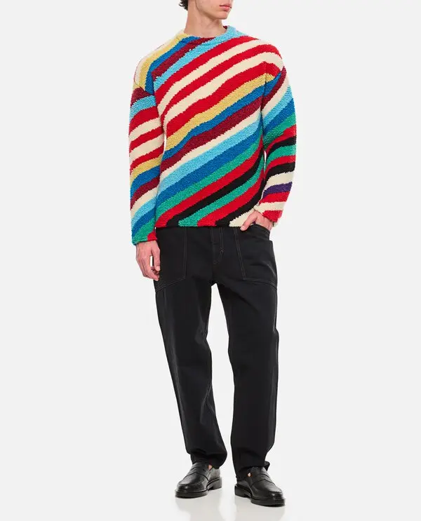 Bottega Veneta Striped Crewneck Jumper