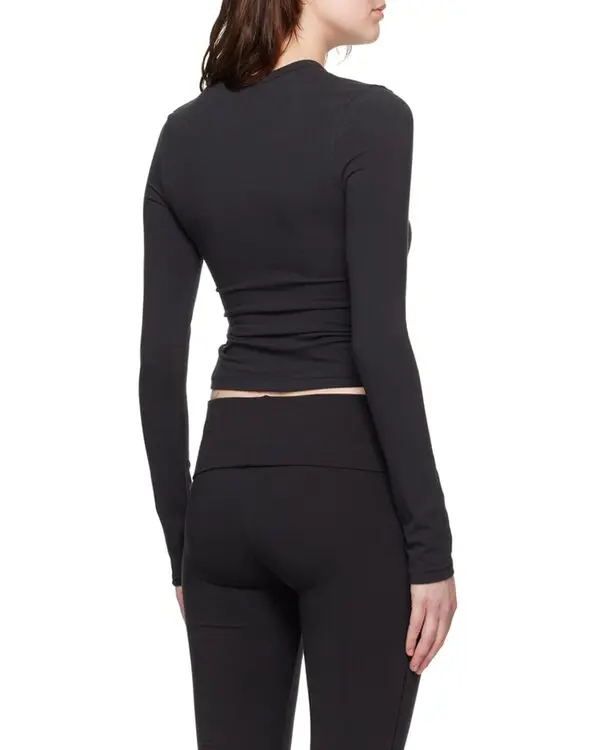 SKIMS Long-sleeved T-shirt - Black