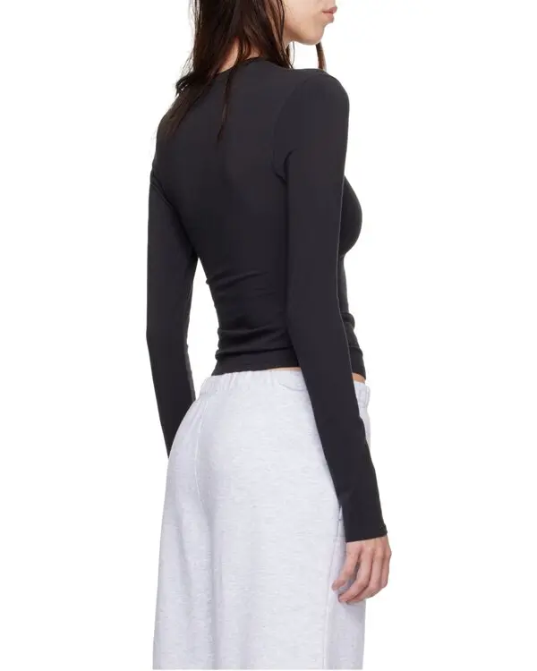 SKIMS Long-sleeved T-shirt - Black