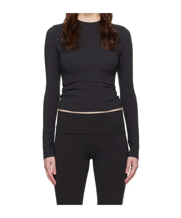 SKIMS Long-sleeved T-shirt - Black