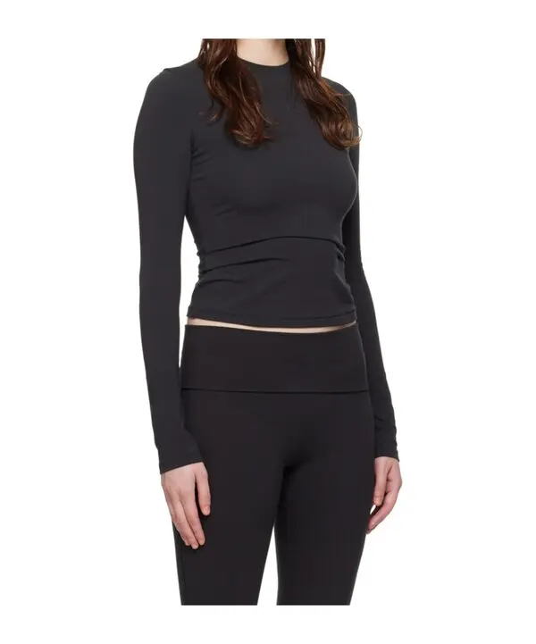 SKIMS Long-sleeved T-shirt - Black