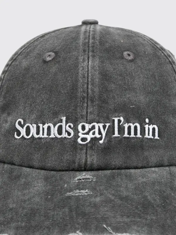CARNE BOLLENTE My Cruising Distressed-effect Baseball Cap
