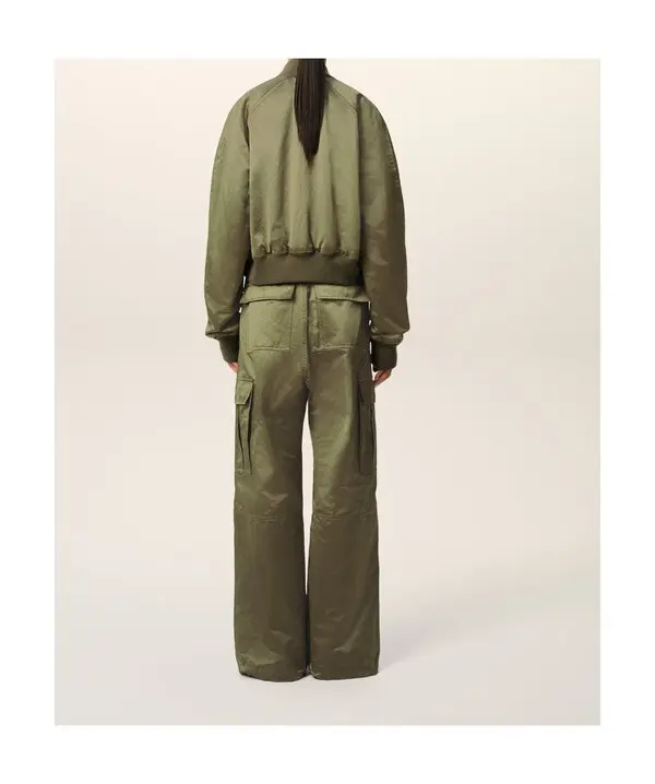 AMI Paris Satin De Coeur Bomber Jacket