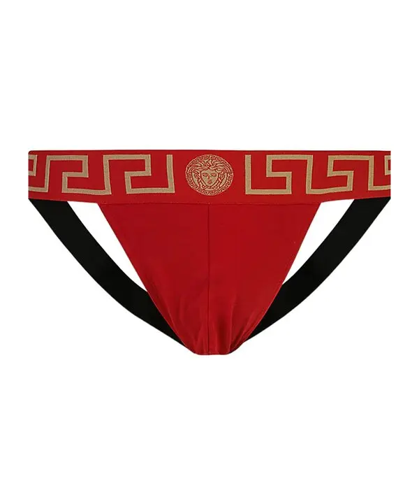Versace Greca Border Stretched Jockstrap