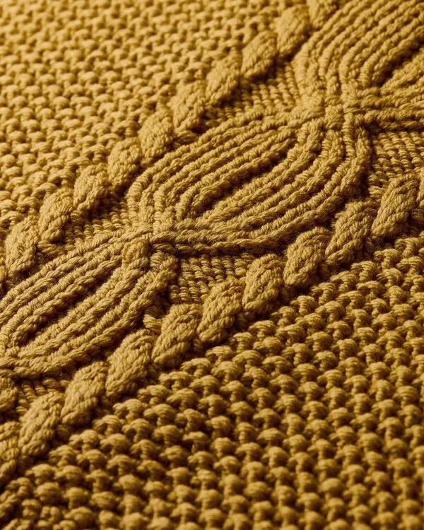 Saint Laurent Wool Knit Scoop-neck Sweater - Ocre