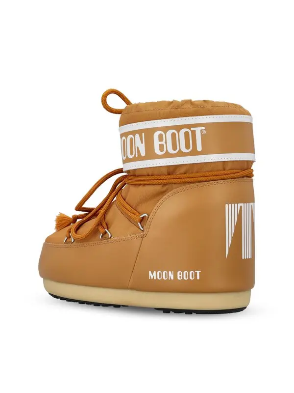 Moon Boot Icon Padded Logo-band Boots - Nude