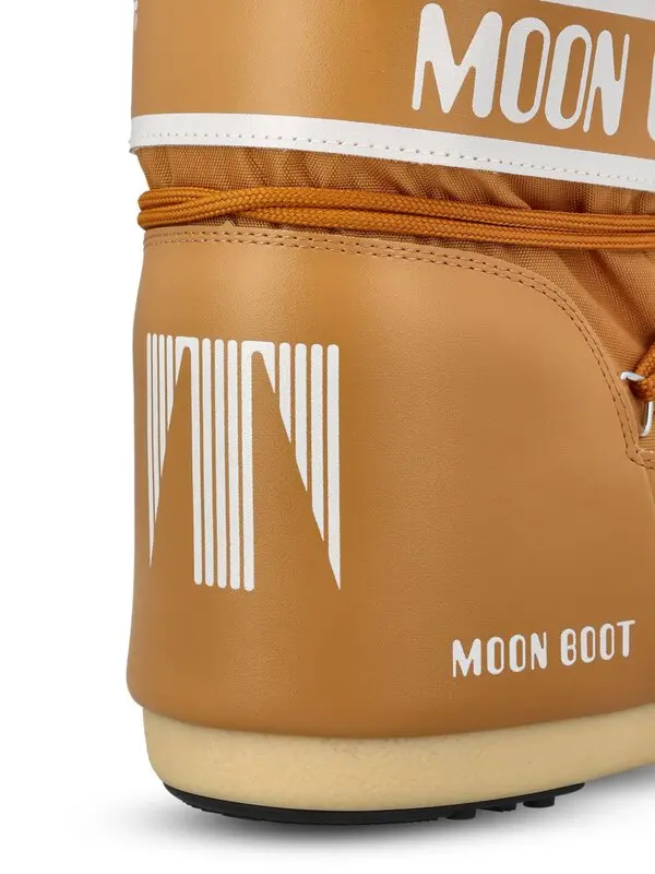 Moon Boot Icon Padded Logo-band Boots - Nude